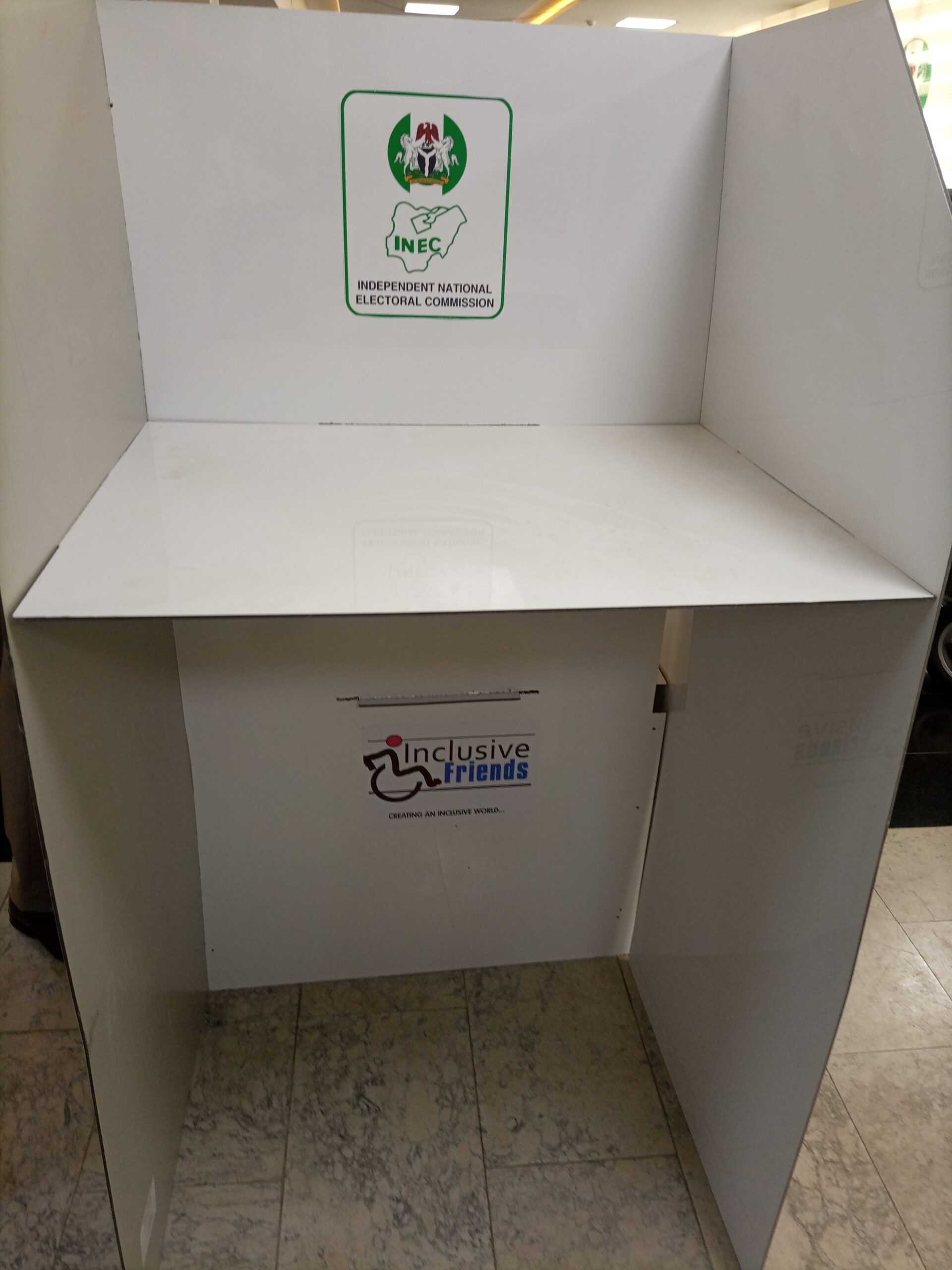 IFA Presents Samples Of Accessible Voting Cubicles for PWDs To INEC ...